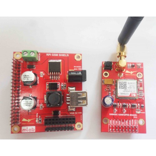 Combo RPI SIM800C Shield (có sẵn Raspberry Pi 3 Model B)