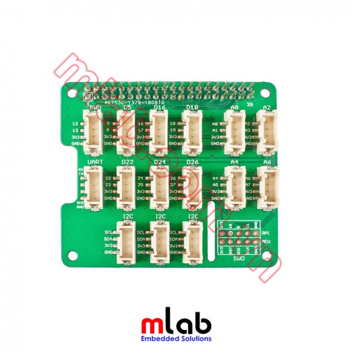 Grove Base Hat for Raspberry Pi - 24-Pin GPIO maintain, Grove interface ...