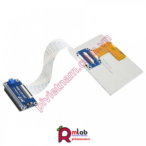 Màn hình 5inch cho Raspberry Pi, 800 × 480, Giao diện DPI, IPS, Không ...