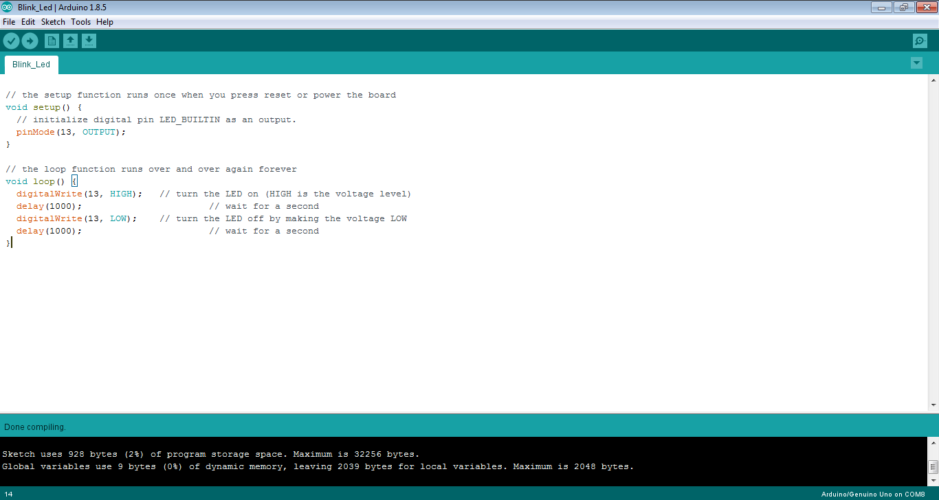Học Arduino Bài 3: Tạo file hex trên Arduino IDE