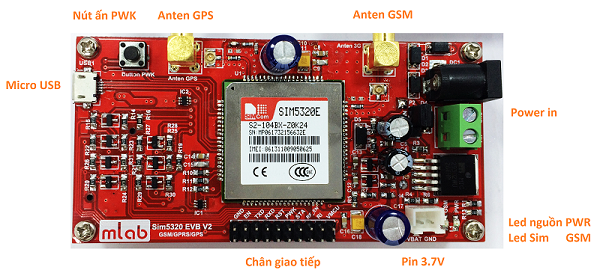 Module Sim5320E EVB GSM/3G/GPS