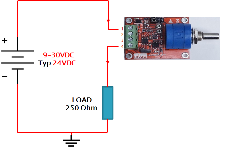 Module nguồn dòng 4-20 mA V2