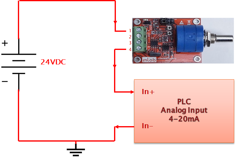 Module nguồn dòng 4-20 mA V2