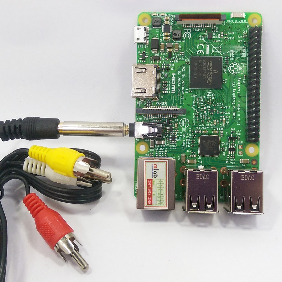 Dây AV RCA cho Raspberry Pi